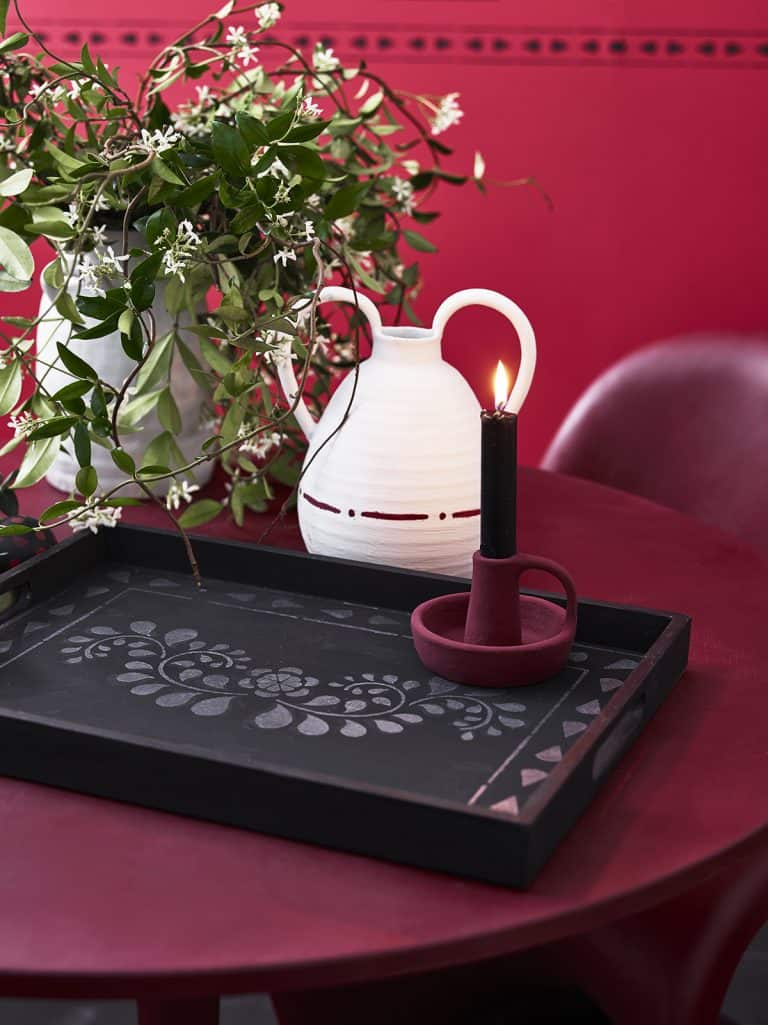 DIY Faux Bone Inlay Tray - Home Trends Magazine